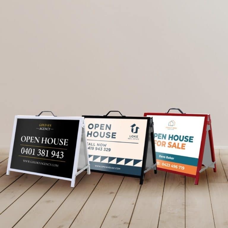 Real Estate A Frames Signs Australia | Clover Displays